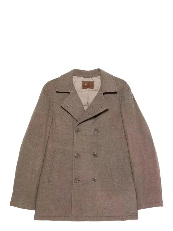 DORIANI CASHMERE Double-breasted Cashmere Coat - Brown