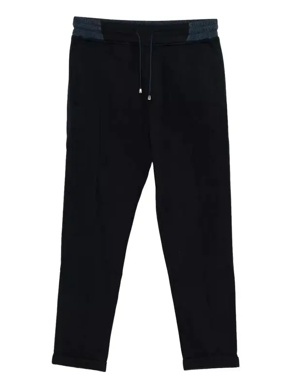 DORIANI CASHMERE Drawstring-waist Trousers - Black