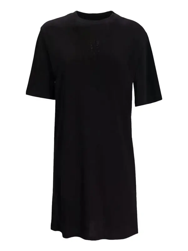 Armani Exchange Logo-embellished T-shirt Dress - Black