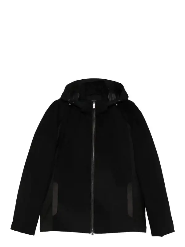 Paul & Shark Hooded Zip Jacket - Black