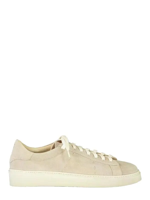 Eleventy Lace-up Suede Sneakers - Neutrals