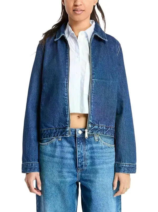 Calvin Klein Denim Zip-up Jacket - Blue