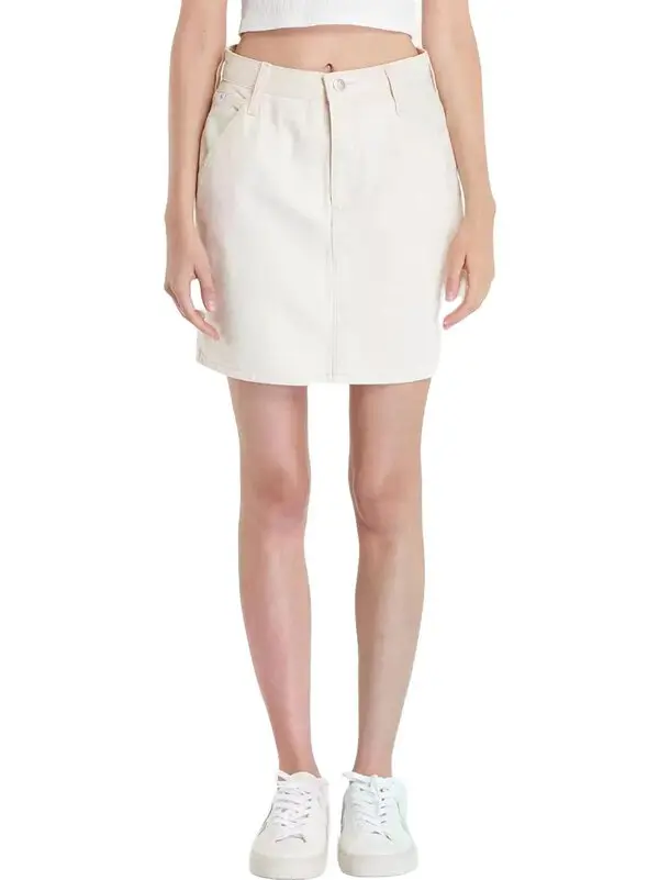 Calvin Klein Five-pocket Mini Skirt - White