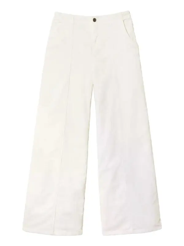 TWINSET Corduroy Trousers - White
