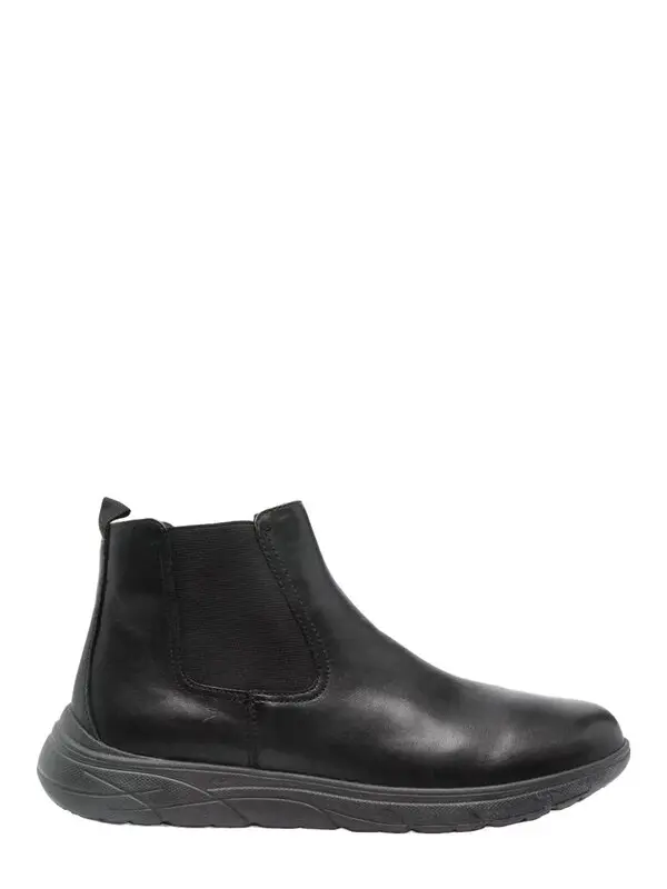 Geox Portello Leather Chelsea Boots - Black