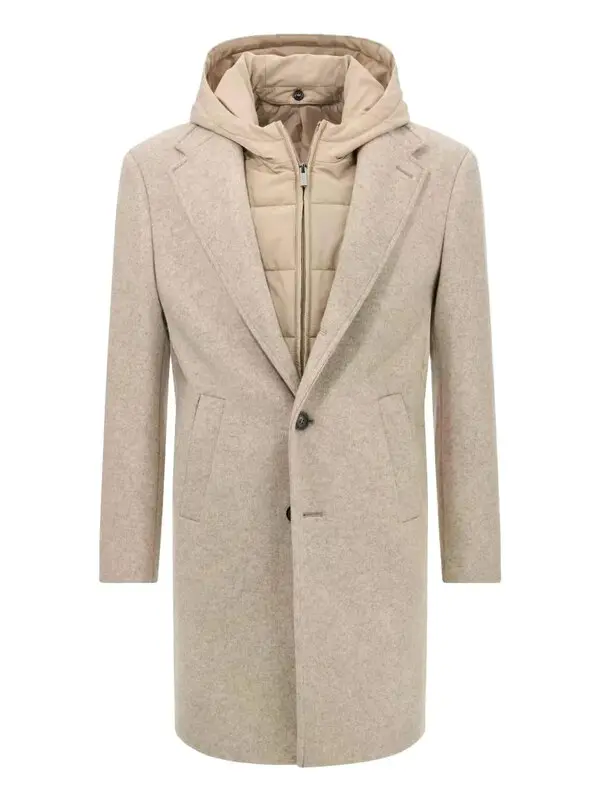 Boggi Milano Padded Coat - Neutrals