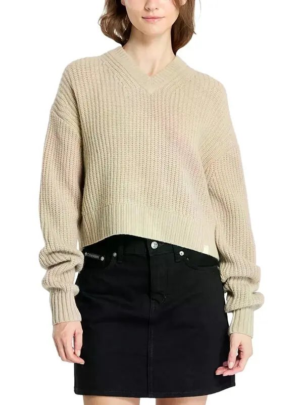 Calvin Klein V-neck Knitwear - Neutrals