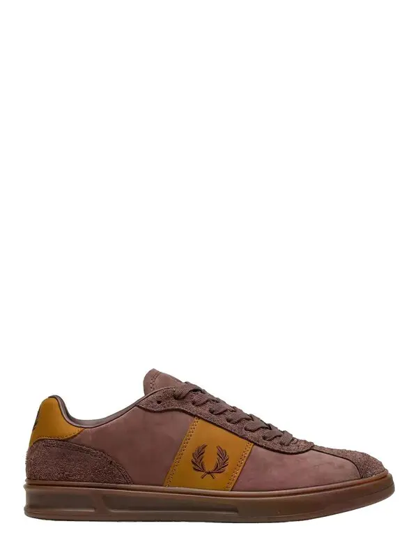 Fred Perry Suede Logo Sneakers - Brown