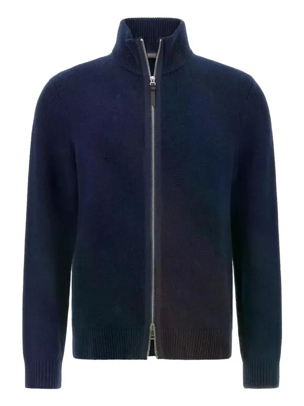 Boggi Milano Full-zip Cardigan - Blue