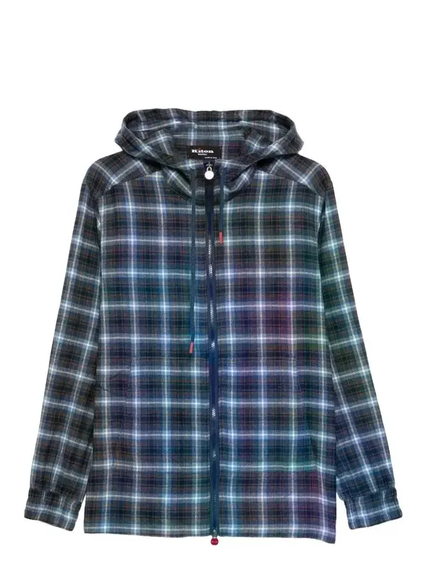 Kiton Hooded Jacket - Blue
