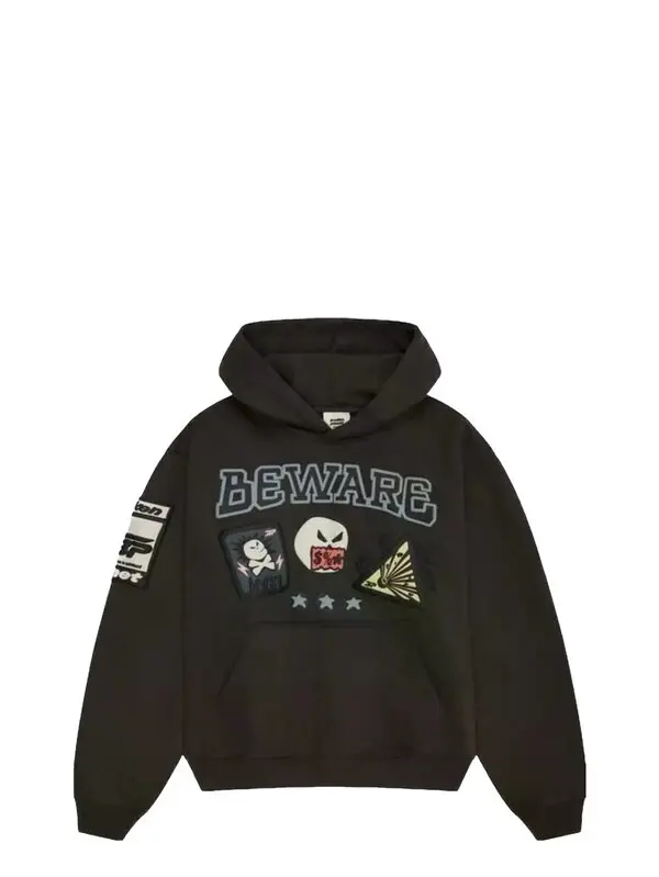BROKEN PLANET Logo-print Hoodie - Black