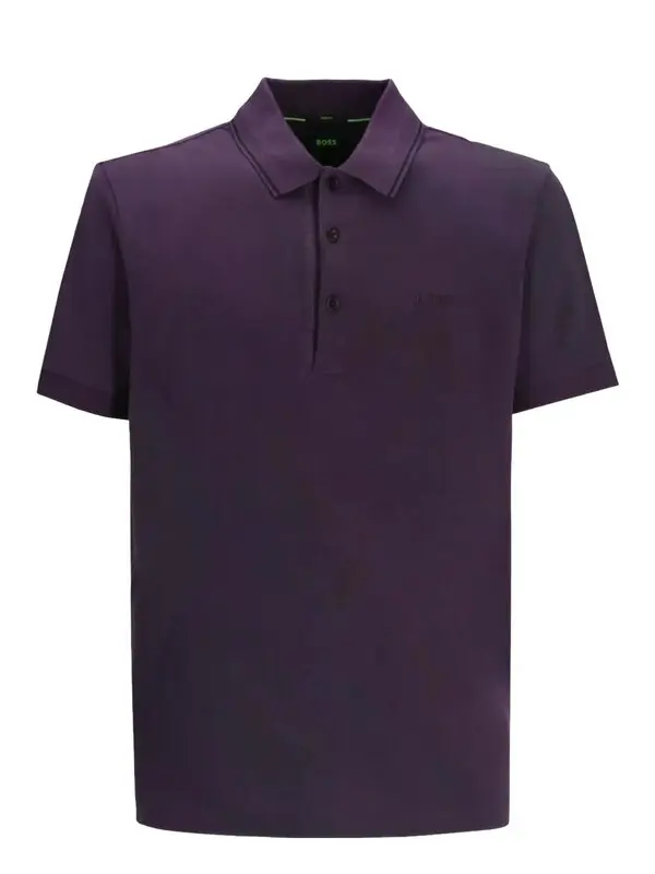 BOSS Embroidered-logo Polo Shirt - Purple