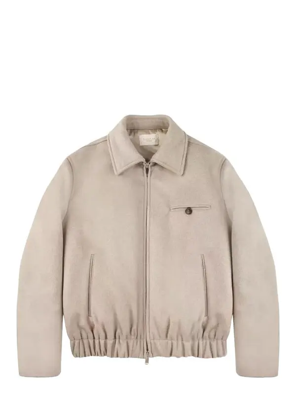 Montedoro Zip Bomber Jacket - Neutrals