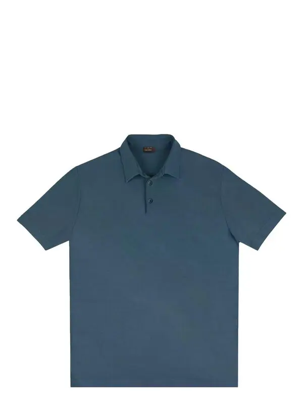 ZANONE Buttoned Polo Shirt - Blue