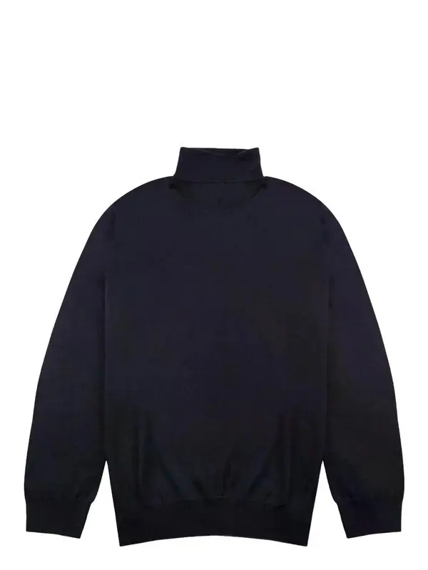 SLOWEAR Turtleneck Cashmere Sweater - Blue