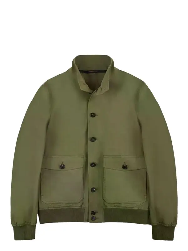 Montedoro Buttoned Cotton Jacket - Green