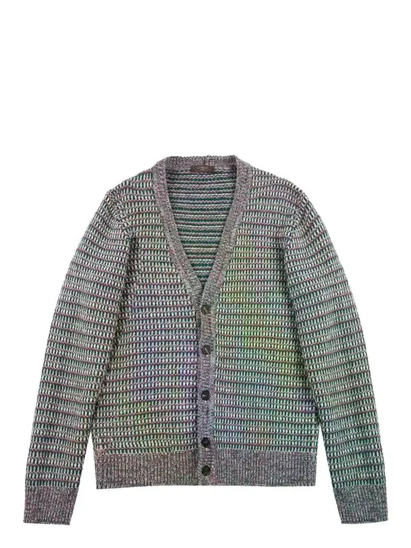 ZANONE Patterned Buttoned Cardigan - Grey