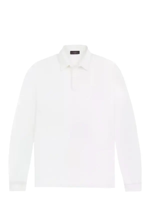ZANONE Long-sleeve Polo Shirt - White