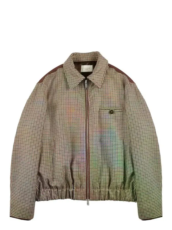 Montedoro Primo Check Bomber Jacket - Neutrals