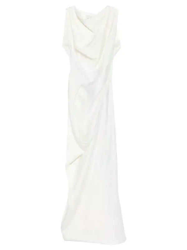 VIVIENNE WESTWOOD Sleeveless Cowl Neck Dress - Neutrals