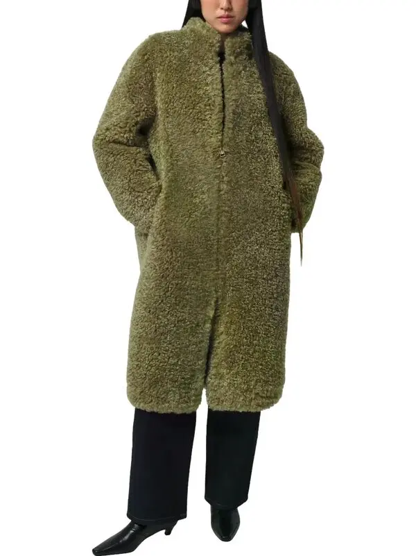 Apparis Jude Bouclette Coat - Green