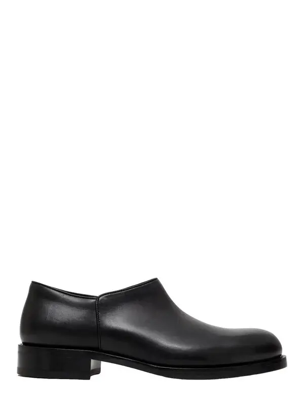 THE ROW Nobilis Block-heel Loafers - Black