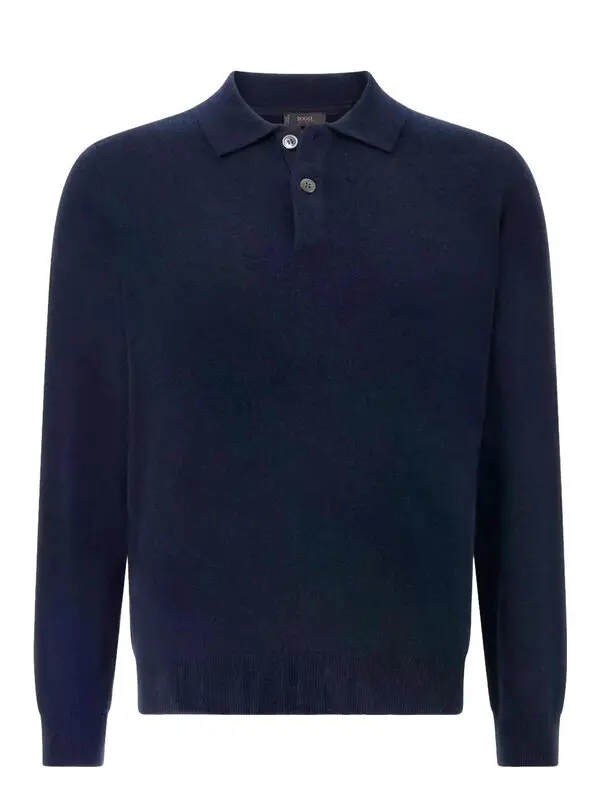 Boggi Milano Cashmere Polo Shirt - Blue