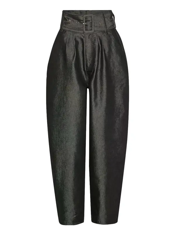 ROTATE BY BIRGER CHRISTENSEN Belted Trousers - Black