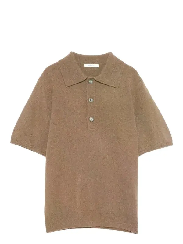 ENTIRE STUDIOS Buttoned Polo Shirt - Brown