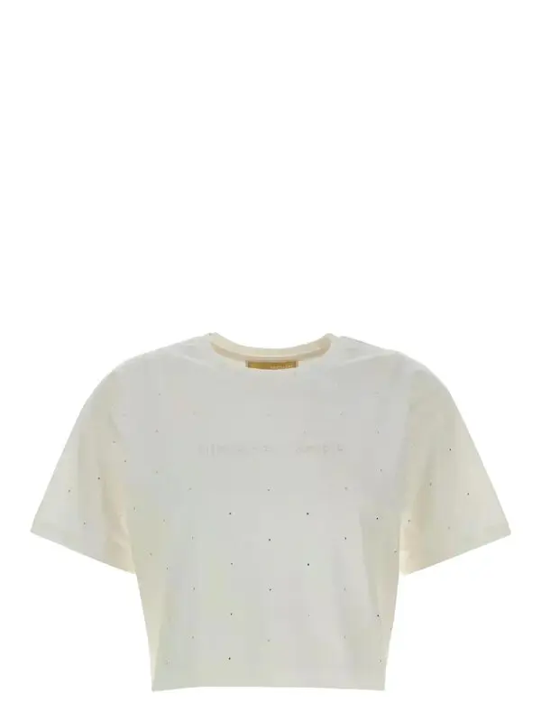 Michael Kors Logo-embossed T-shirt - Neutrals