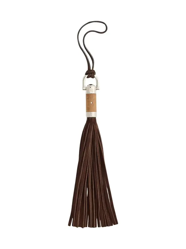 Ralph Lauren Suede Tassel Bag Charm - Brown
