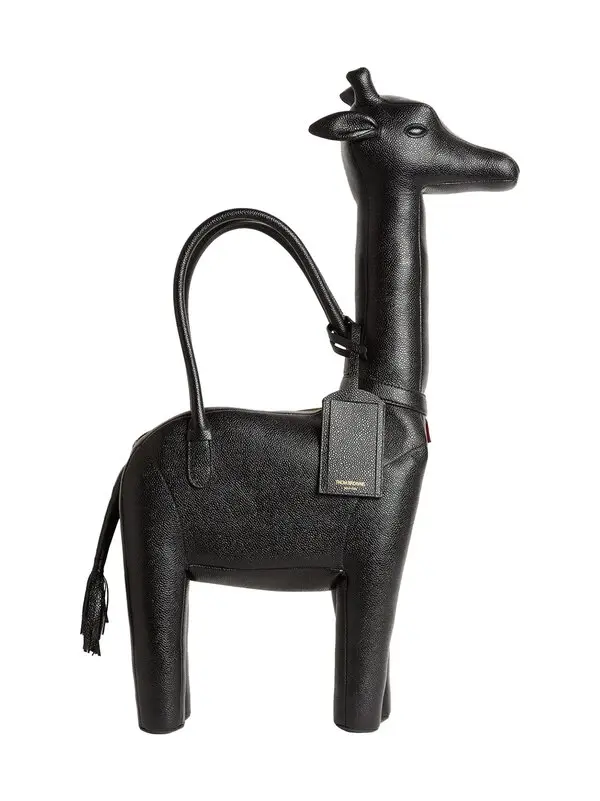 Thom Browne Giraffe Top-handle Bag - Black