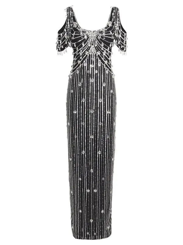 Pamella Roland Crystal-embellished Gown - Black