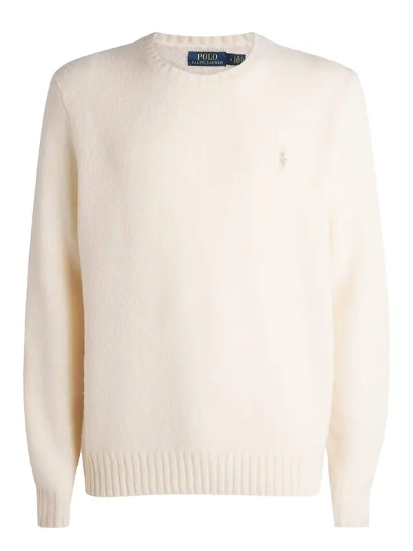 Polo Ralph Lauren Wool-alpaca-blend Polo Pony Sweater - Beige