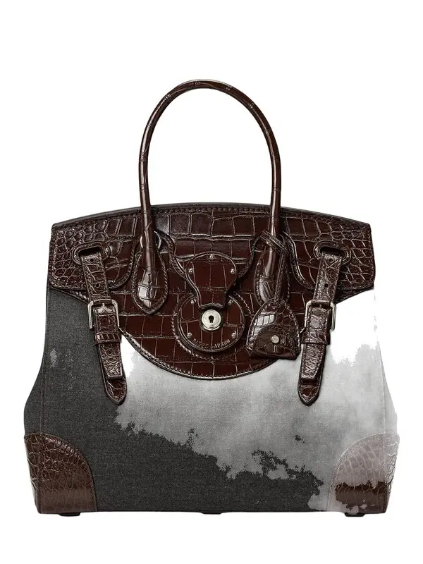 Ralph Lauren Soft Ricky 33 Top-handle Bag - Grey