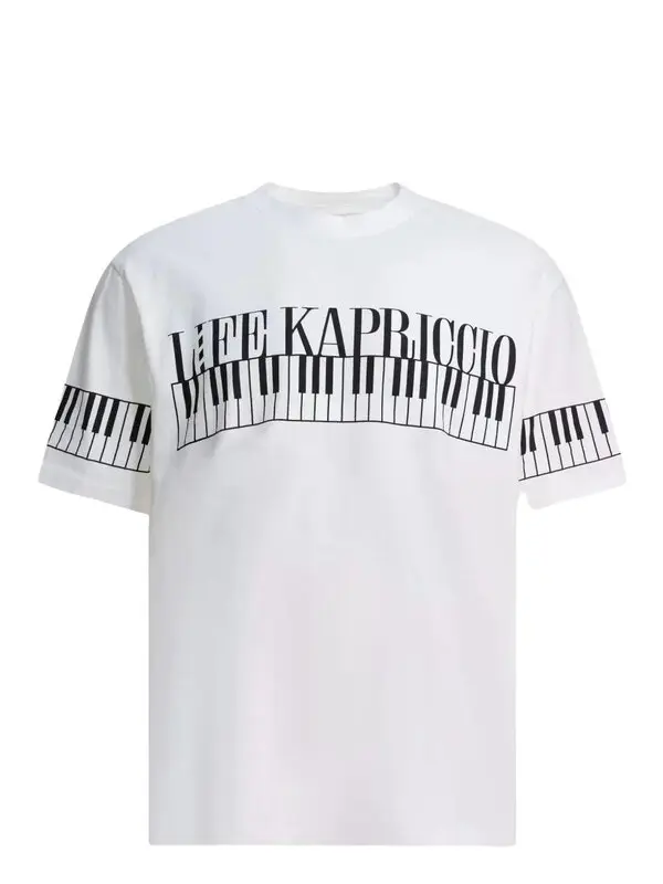 Kapital Piano-print T-shirt - White