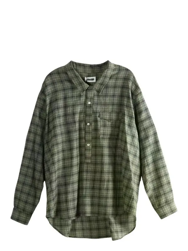 MAGLIANO Checked Shirt With Chest Pocket - Grey