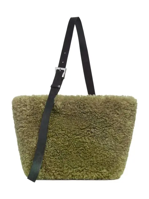Apparis Esti Bouclette Tote Bag - Green
