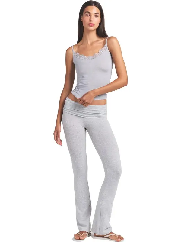 SKIMS Lace Cami Top - Heather Grey