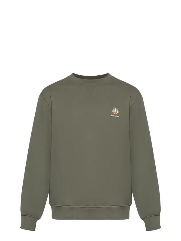 Bally Sweatshirt With Embroidered Logo - Green