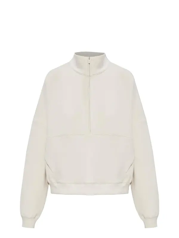 Nike Sweatshirt With Stand-up Collar - Cream