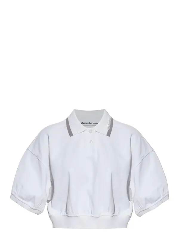 Alexander Wang Short Loose-fit Polo - White