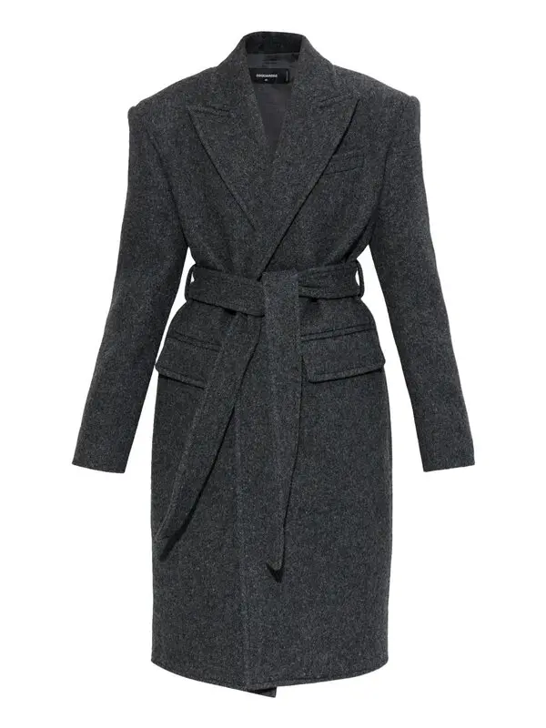 Dsquared2 Wool Coat - Grey