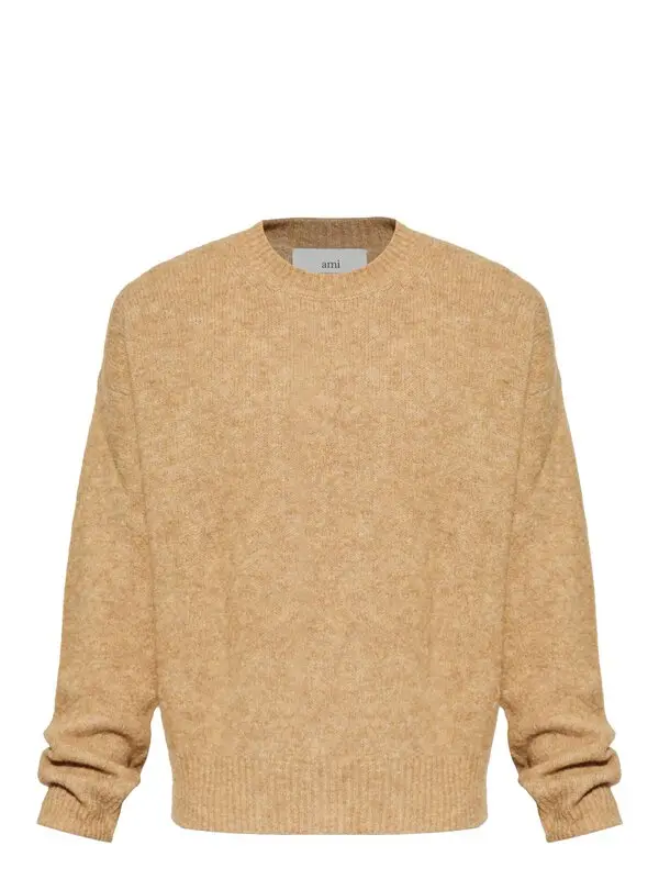 Ami Crew Neck Sweater - Beige
