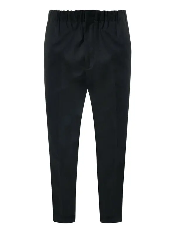 JIL SANDER Cotton Trousers - Blue