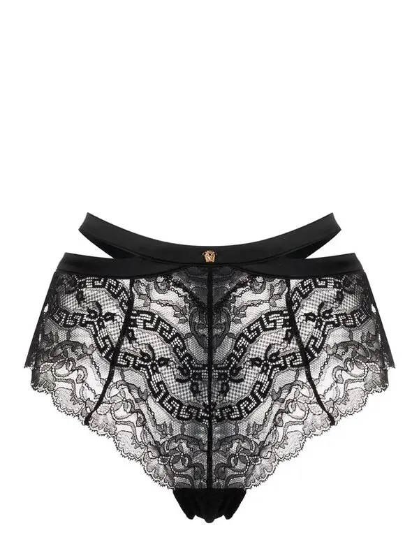 Versace Lace Slip - Black