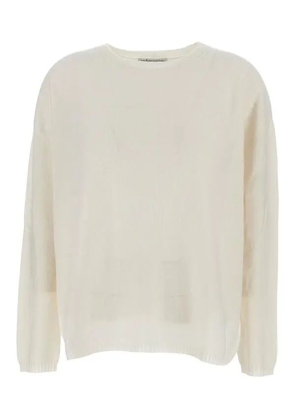 STEFANO MORTARI Crewneck Sweater - White
