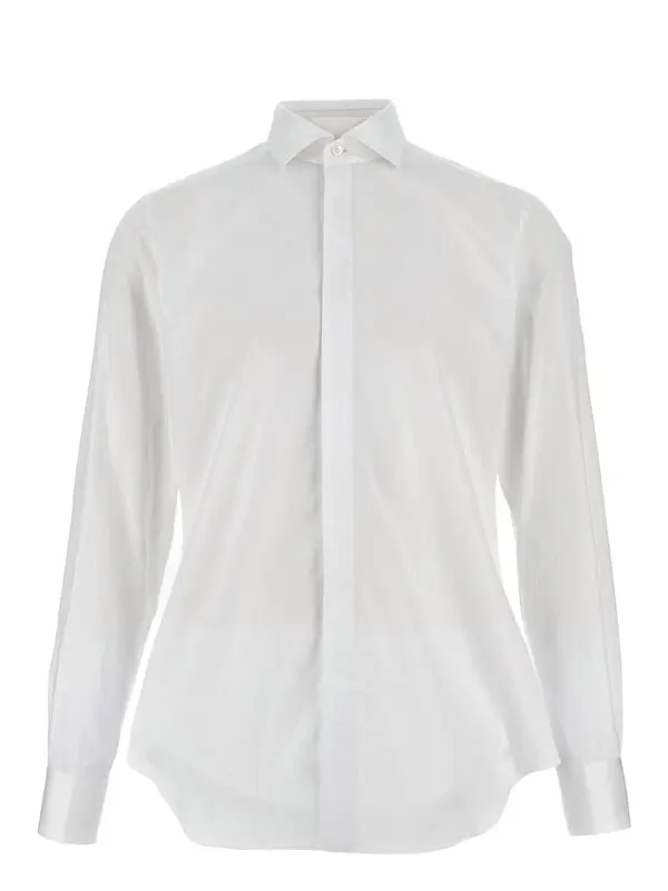XACUS Cotton Long-sleeve Shirt - White