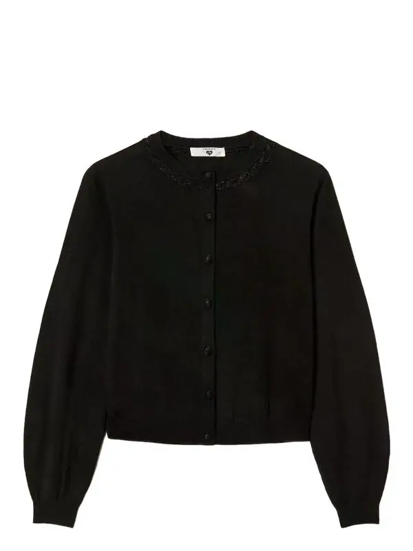 TWINSET Crew-neck Cardigan - Black