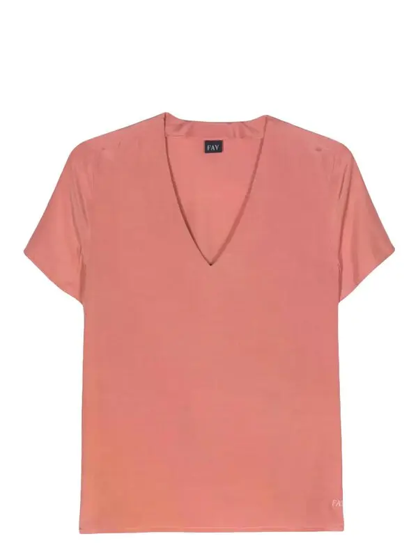 FAY V-neck Blouse - Pink